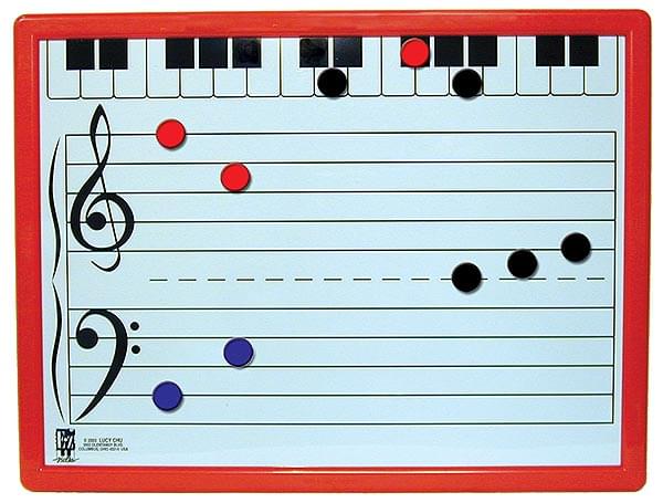 Magnetic Music Staff Board With Erase Pen And Note Sticker Teaching Aid ...